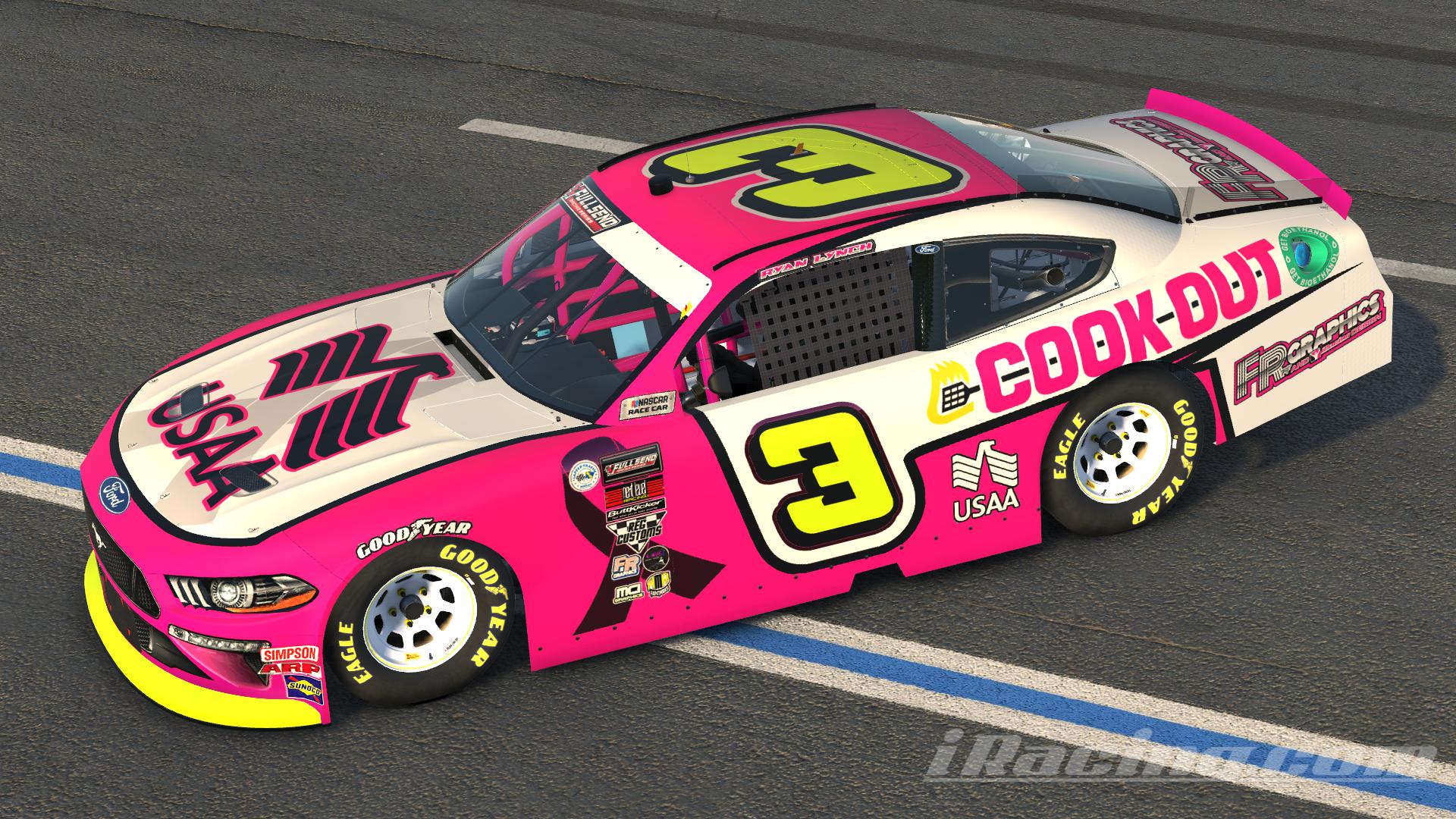 Ryan Lynch 2022 Breast Cancer Awareness Xfinity Ford Mustang FSRS by ...