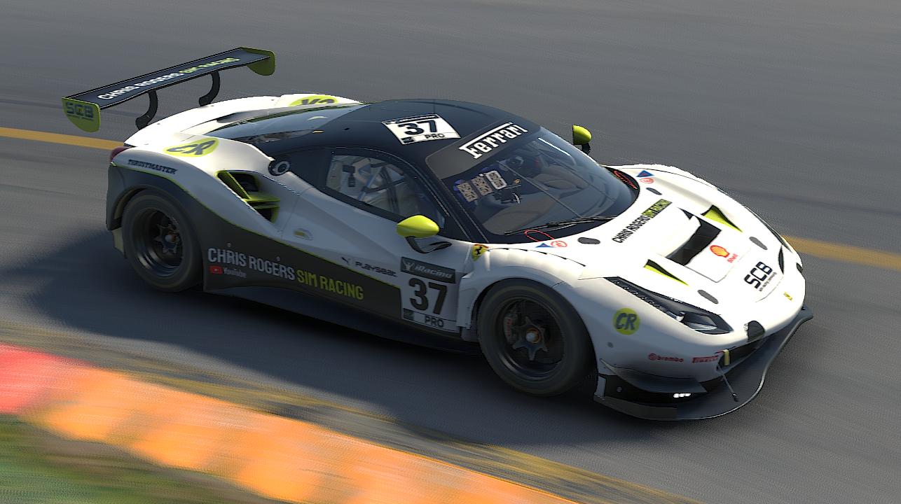 Chris Rogers Sim Racing Ferrari GT3 EVO 2020 by Ben R Harrison ...