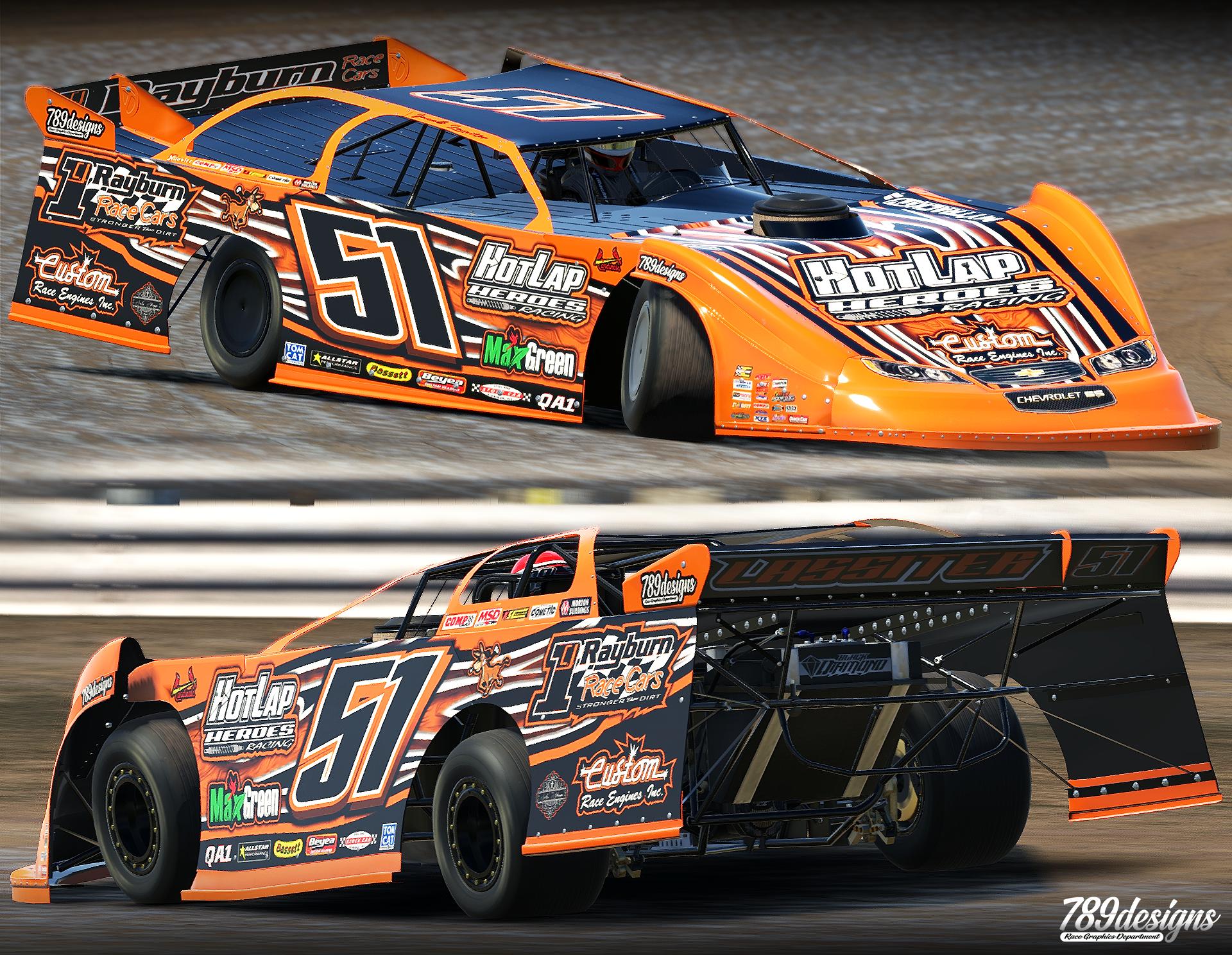Jacob Lassiter Dirt Late Model by Garrett Marshall - Trading Paints