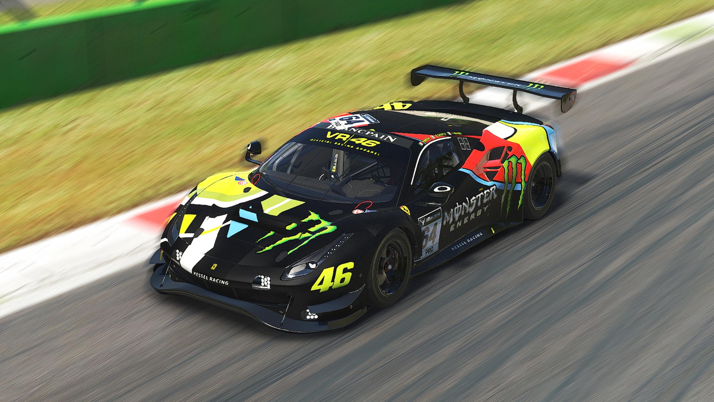Ferrari 488 GT3 Evo Valentino Rossi VR46 by Gianluca Bresci - Trading ...