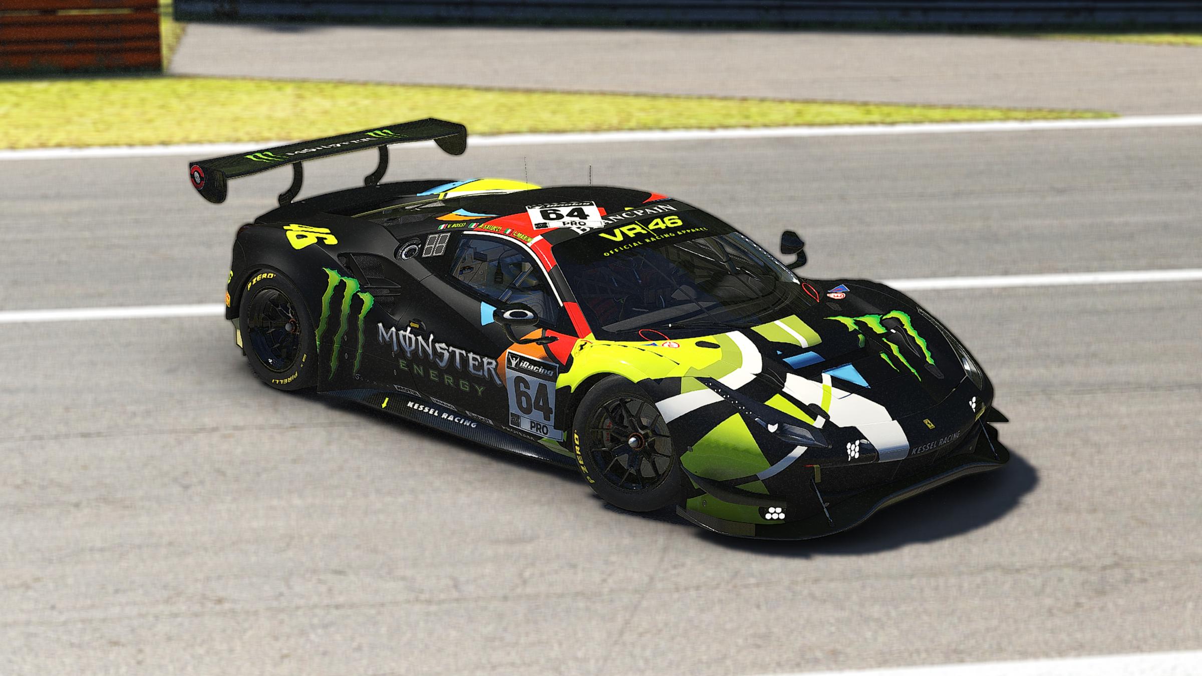 Ferrari 488 GT3 Evo Valentino Rossi VR46 by Gianluca Bresci - Trading ...