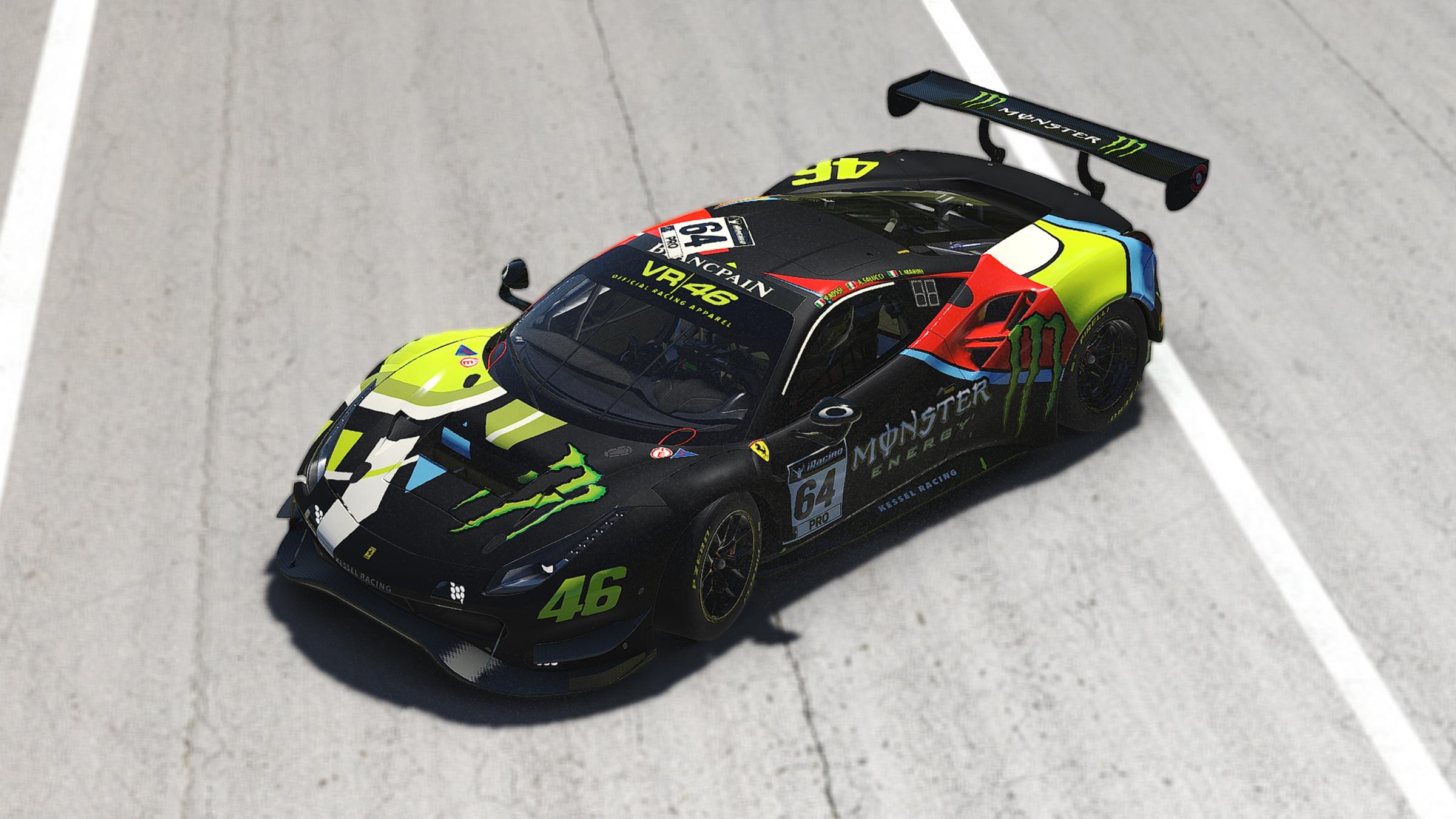 Ferrari 488 GT3 Evo Valentino Rossi VR46 by Gianluca Bresci - Trading ...