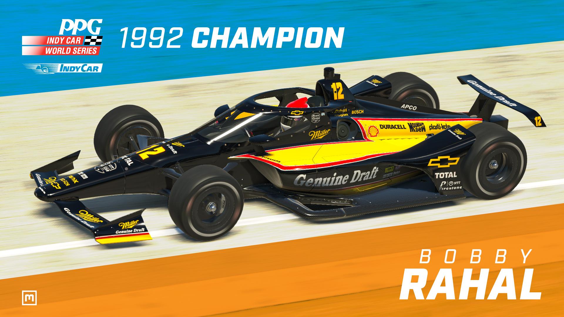 Bobby Rahal 1992 Miller Genuine Draft Indycar by Michael Mueller6 ...