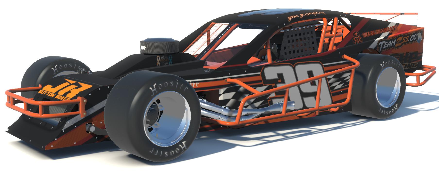 Jim Johnson #39 Modified by Edmond Jones - Trading Paints