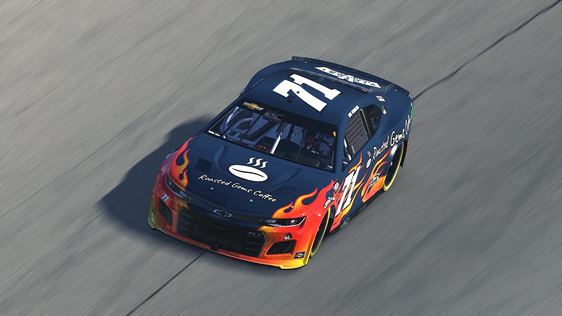 Doug Newbigging #71 Roasted Gems Coffee Grey Flames for AREA Cup Series ...