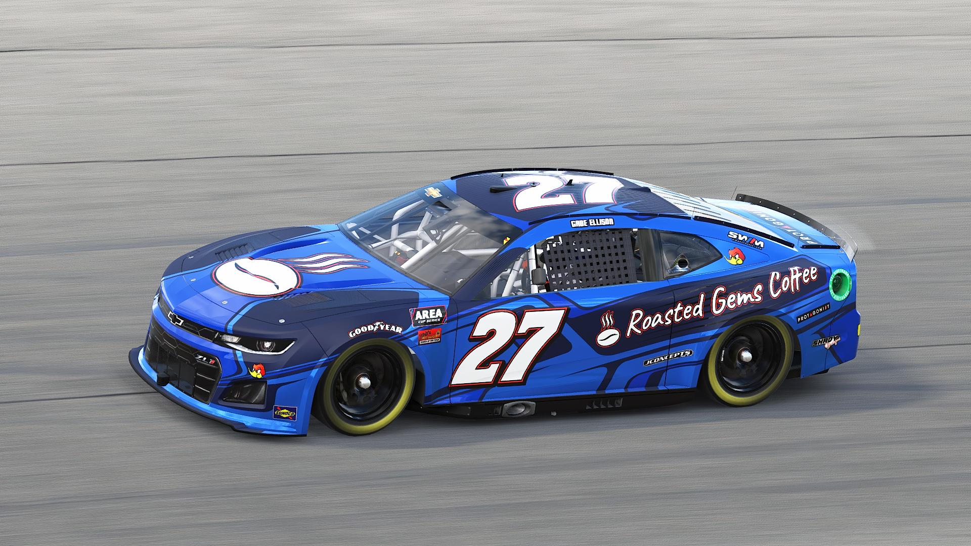 Gabe Ellison Roasted Gems Coffee #27 All Blue for AREA Cup by John P ...