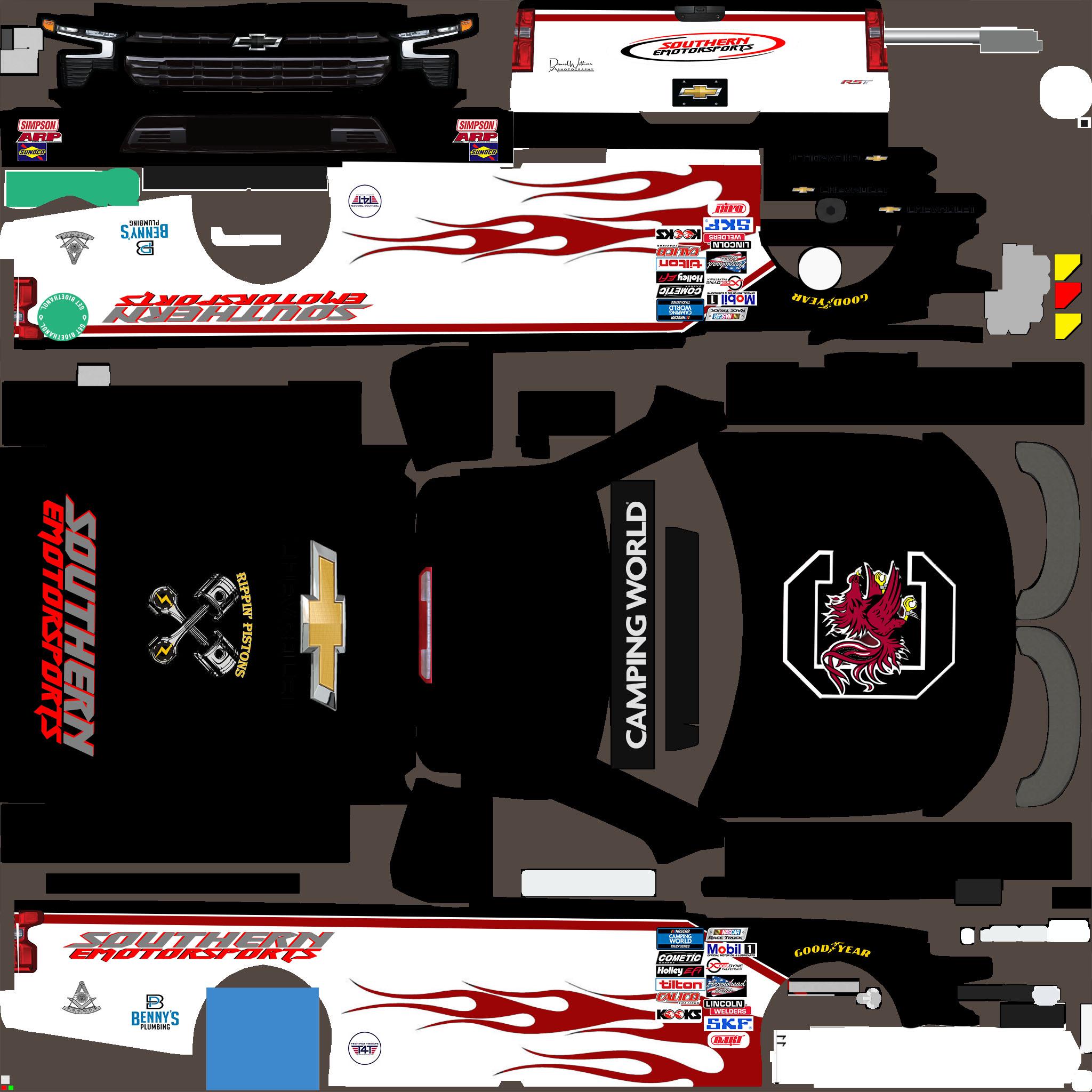 Chevrolet Silverado Truck evan black flames copy by Dan Withers ...