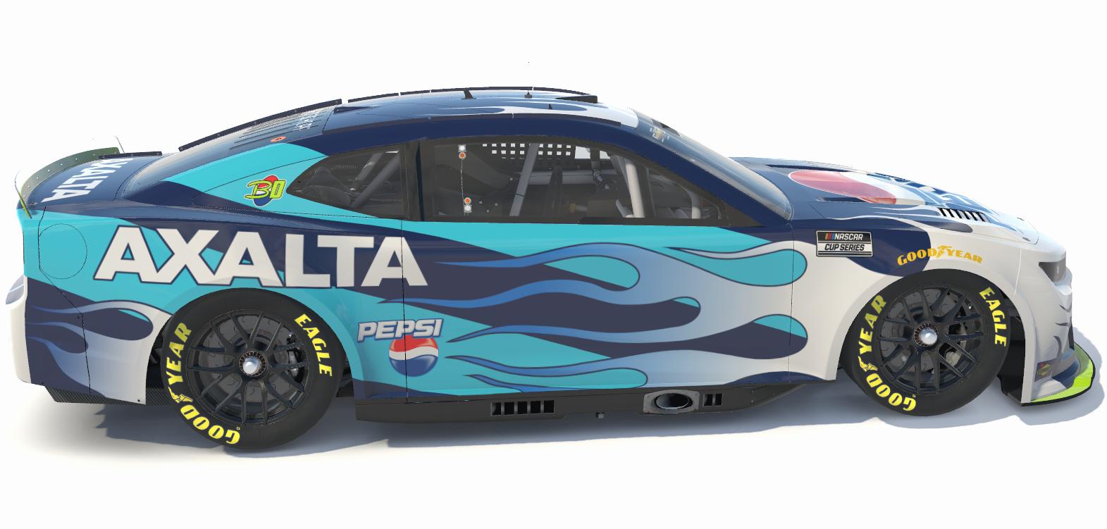 2007 Pepsi Sim Stamped by Luke Breitschopf - Trading Paints