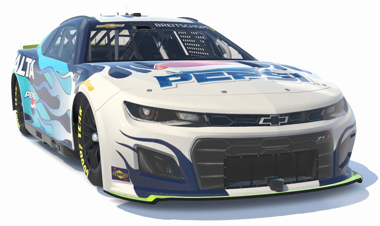 2007 Pepsi Sim Stamped by Luke Breitschopf - Trading Paints