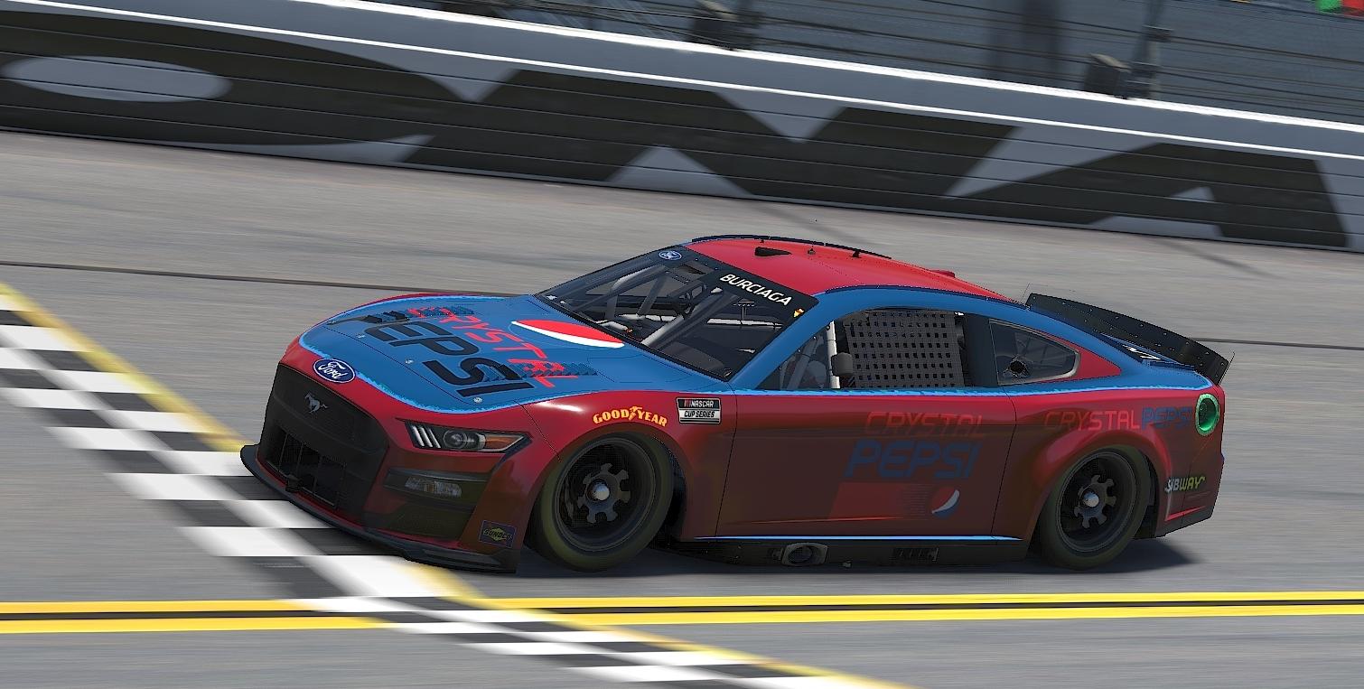 Crystal Pepsi Next Gen Ford Mustang by Seth Burciaga - Trading Paints