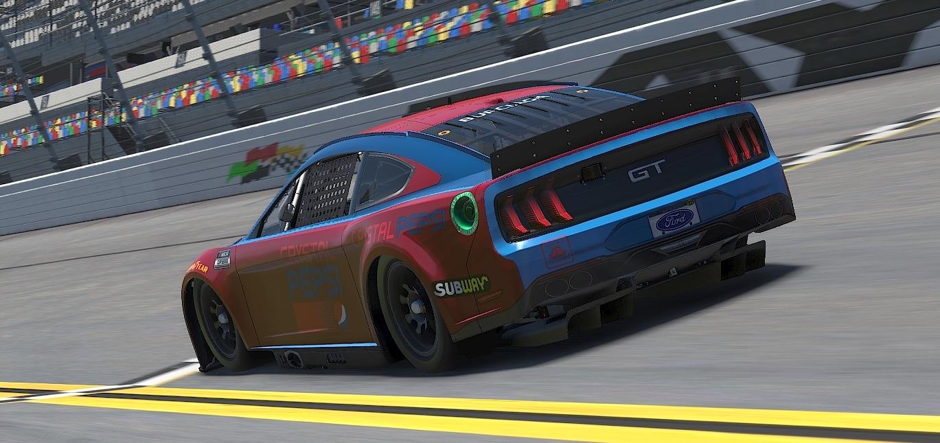Crystal Pepsi Next Gen Ford Mustang by Seth Burciaga - Trading Paints