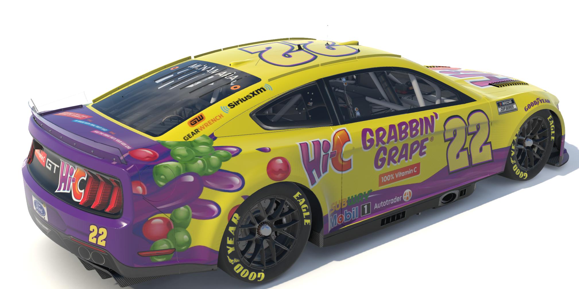 Nascar Cup Series Next Gen Ford Mustang Team Hi C Grabbin Grape 2022 by ...