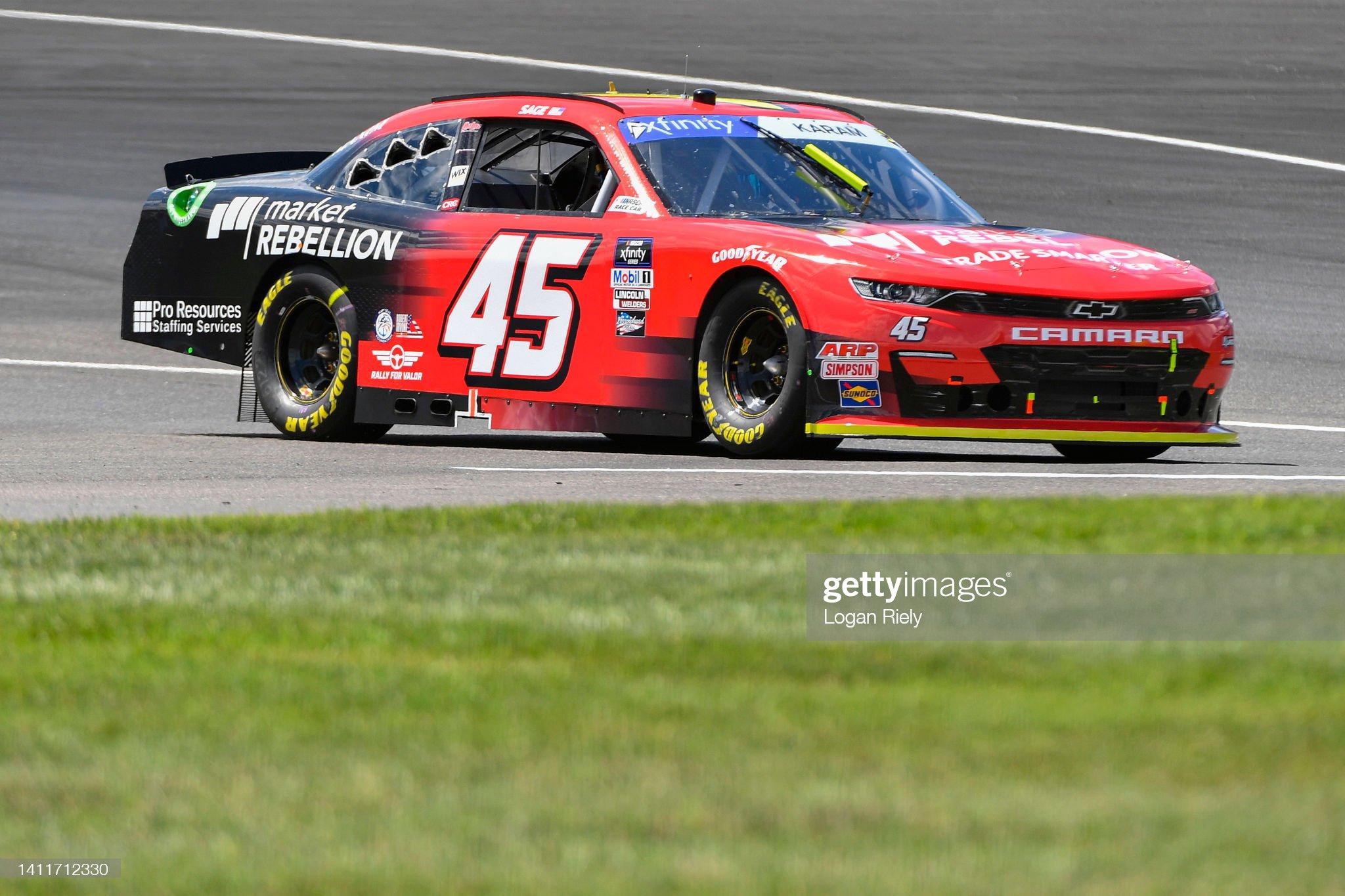 Sage Karam #45 Market Rebellion 2022 NASCAR Xfinity Series With Custom ...