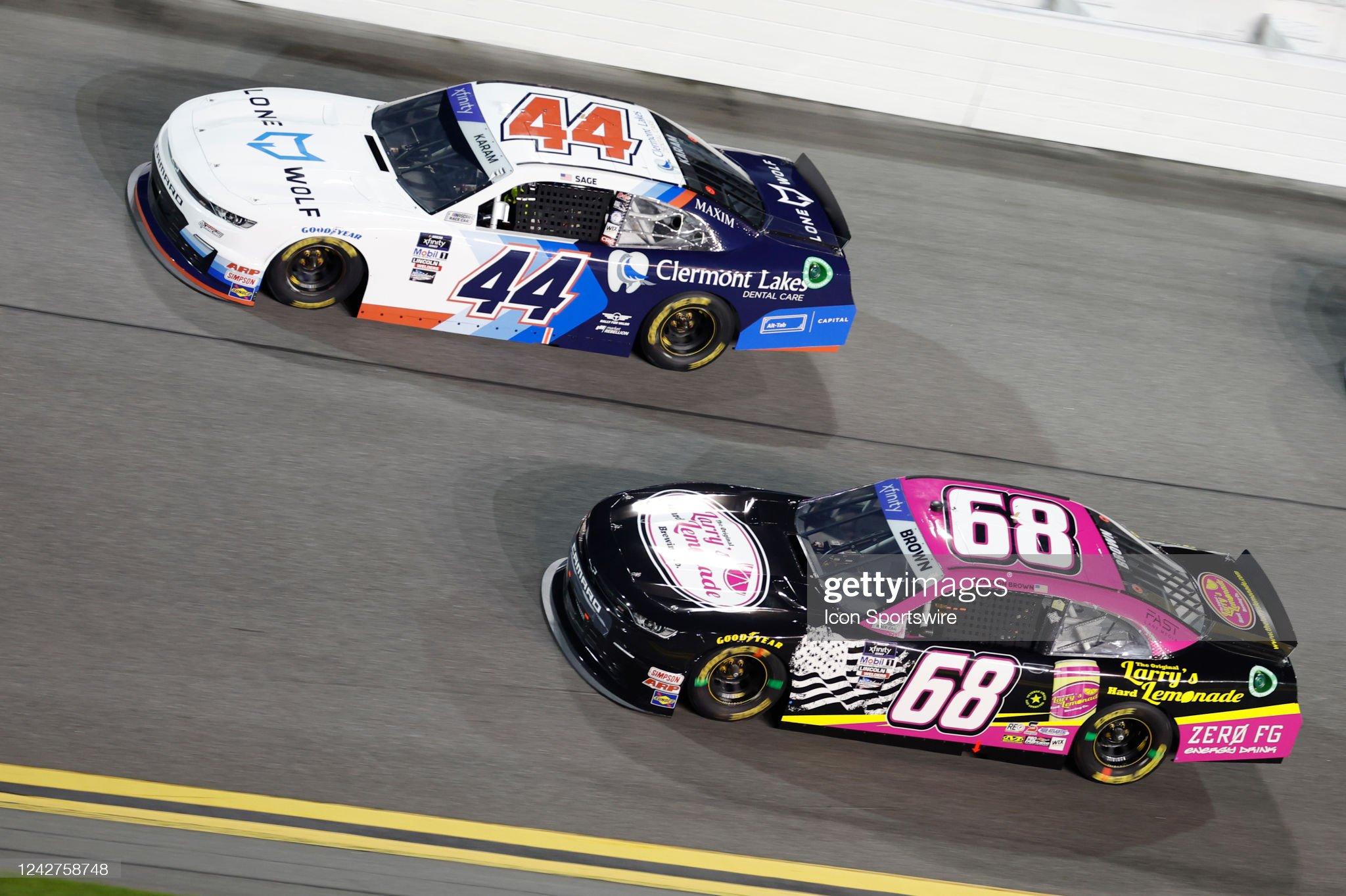 Sage Karam #44 Lone Wolf 2022 NASCAR Xfinity Series With Custom Number ...