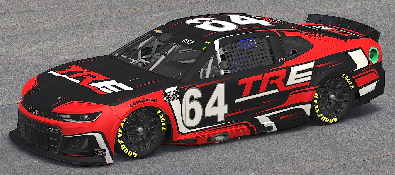 TRE NASCAR Next Gen Red Chevy Camaro by Derrick W Watson - Trading Paints