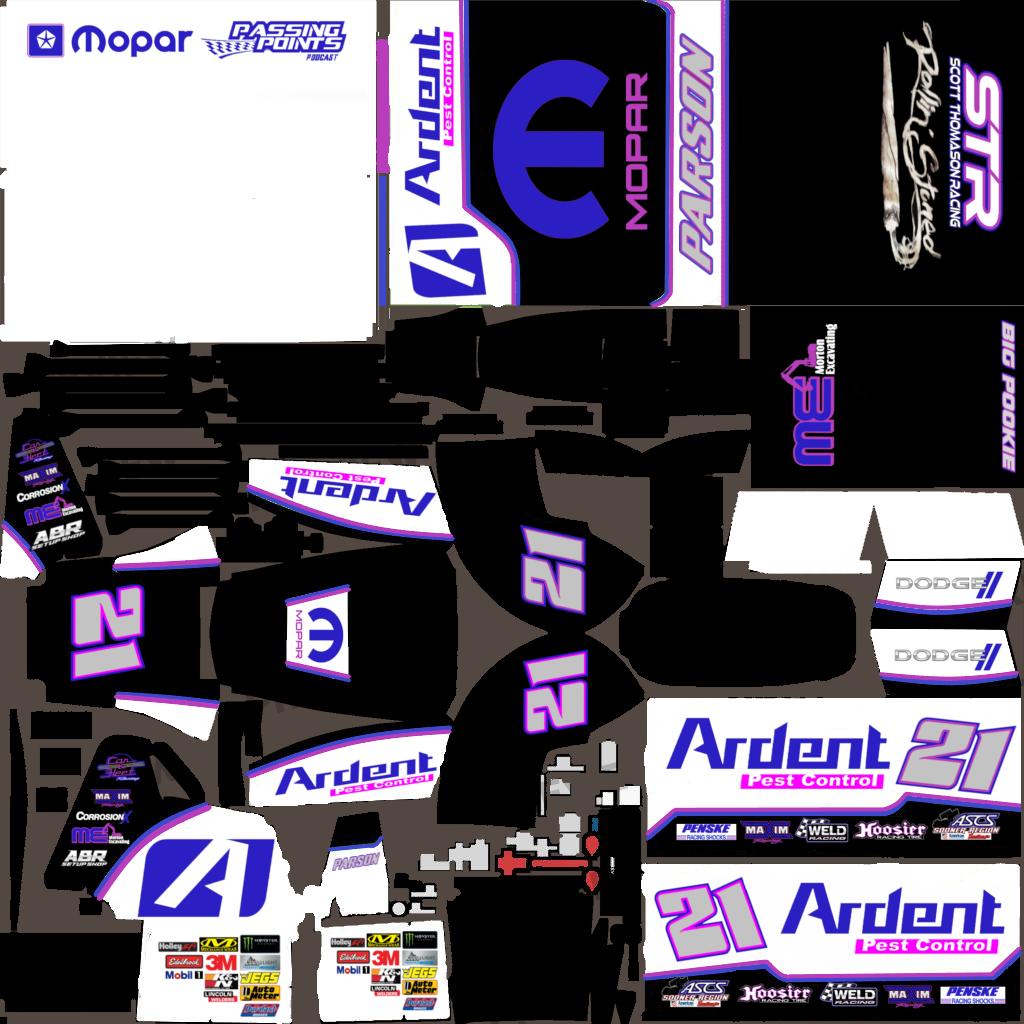 Eric Parson Ardent Sprint NW by Scott D Thomason - Trading Paints