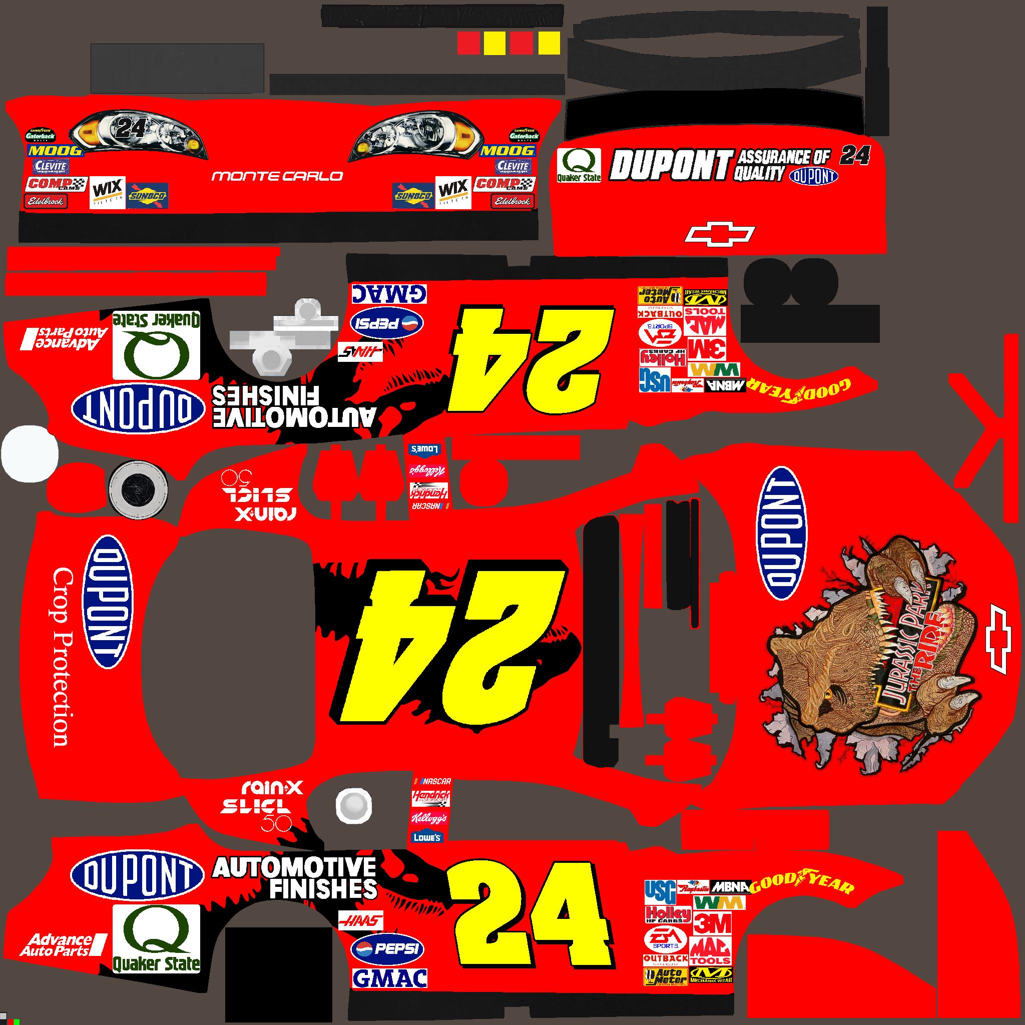 Jeff Gordon Jurassic Park Chevy by Tyler Herblet - Trading Paints