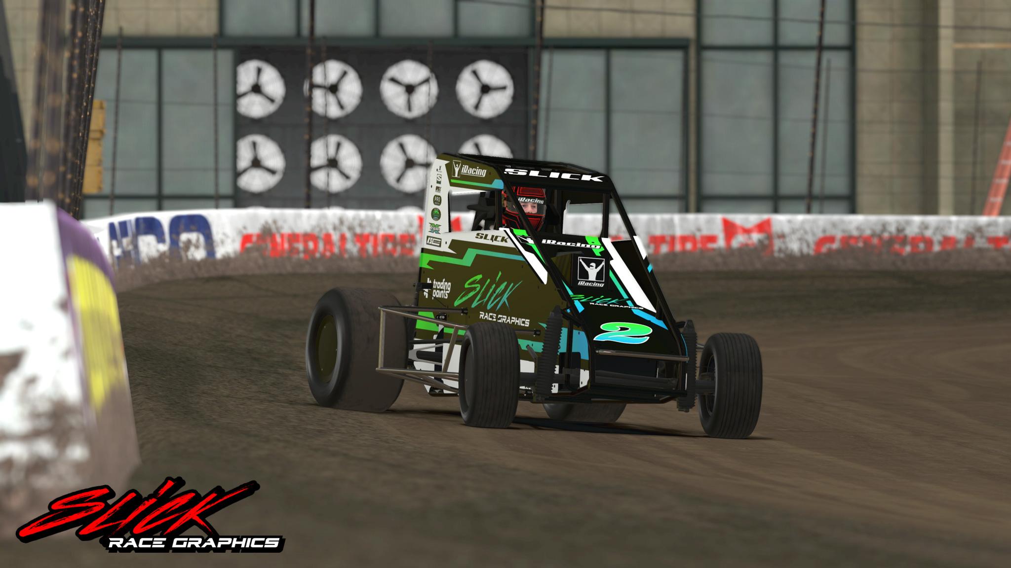 Slick Race Graphics Dirt Midget Promo Car by Dillan B. - Trading Paints
