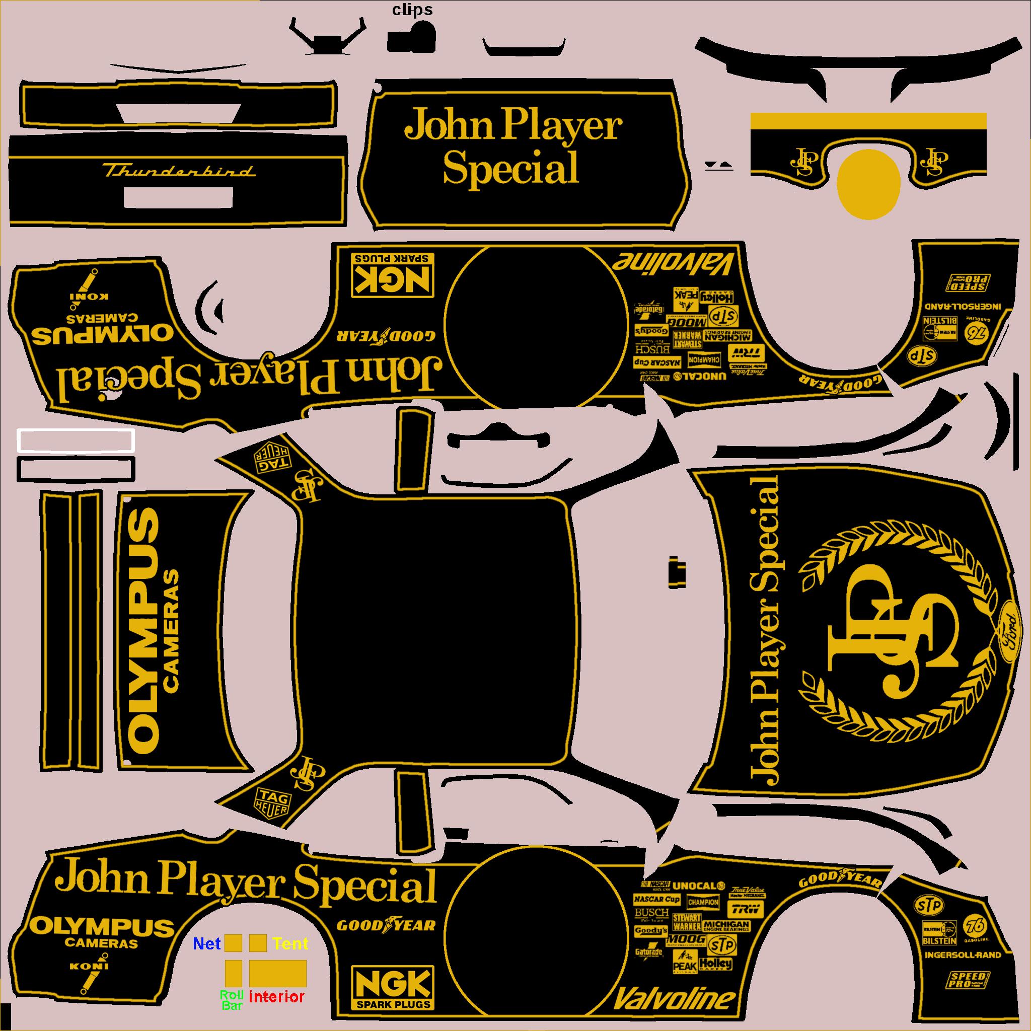 Ford Thunderbird JPS by Clyde Coman - Trading Paints