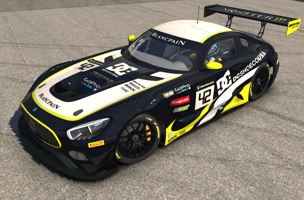 DC Shoes Mercedes AMG GT3 by Sebastian Hauer - Trading Paints