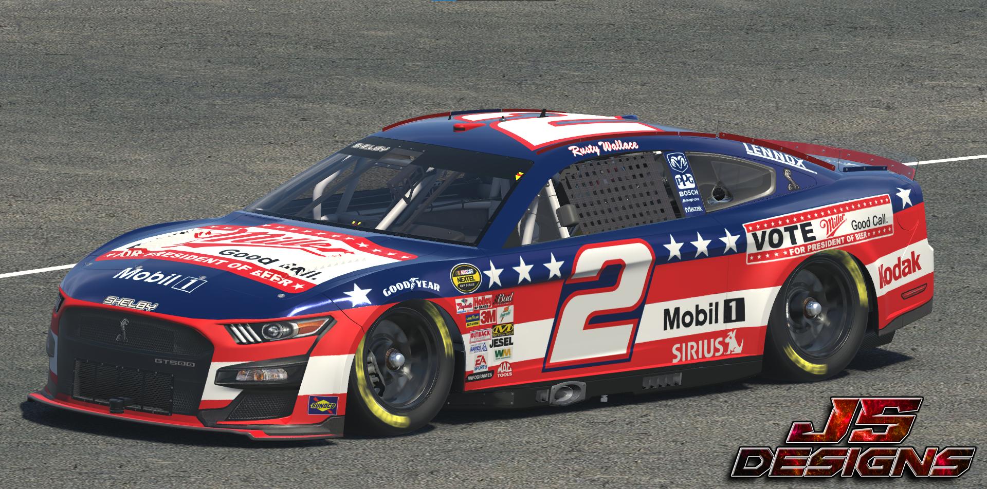 VOTE Miller Rusty Wallace Throwback #2 SHELBY Penske by Johan L S ...