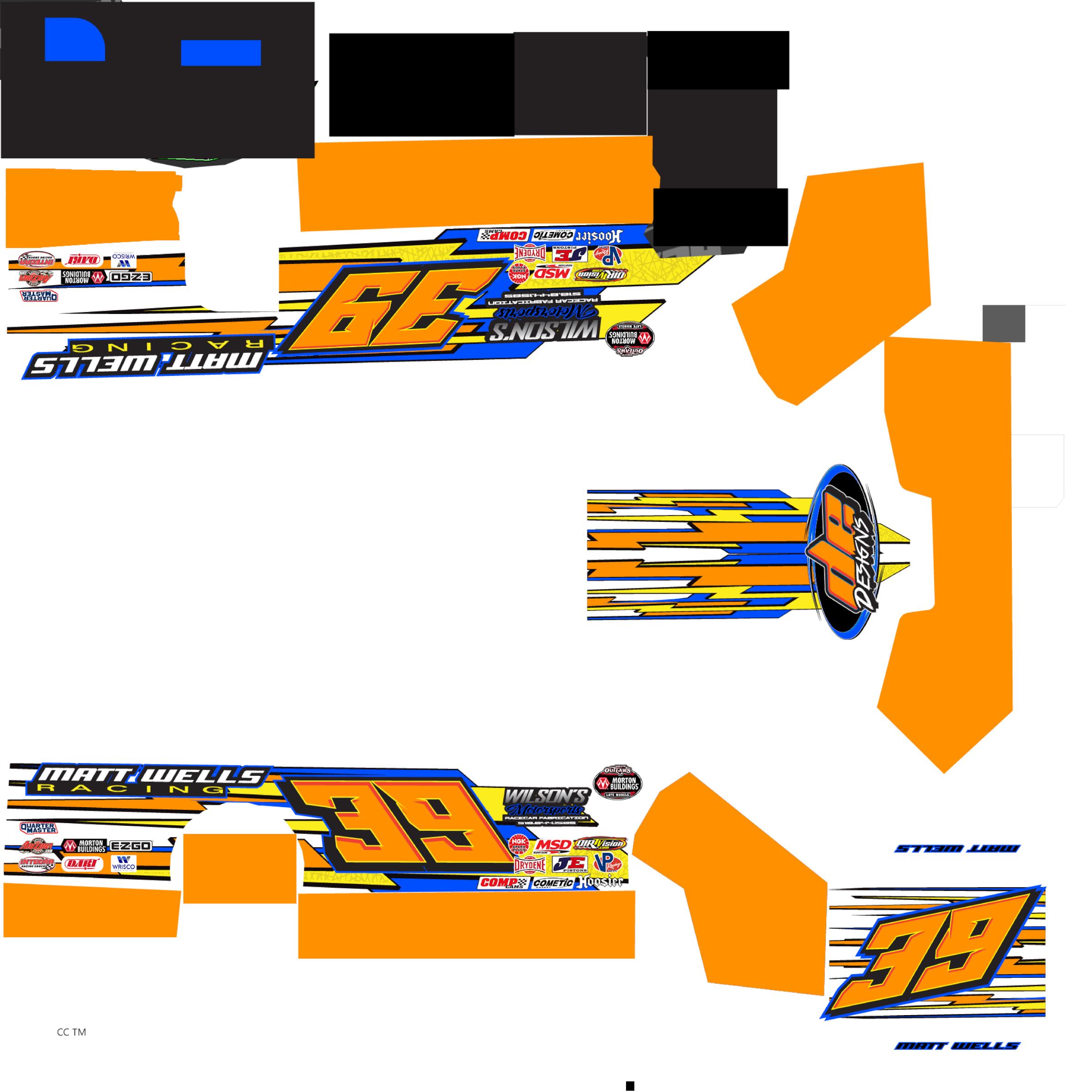 Matt Wells Dirt Late Model by David Emigh2 - Trading Paints