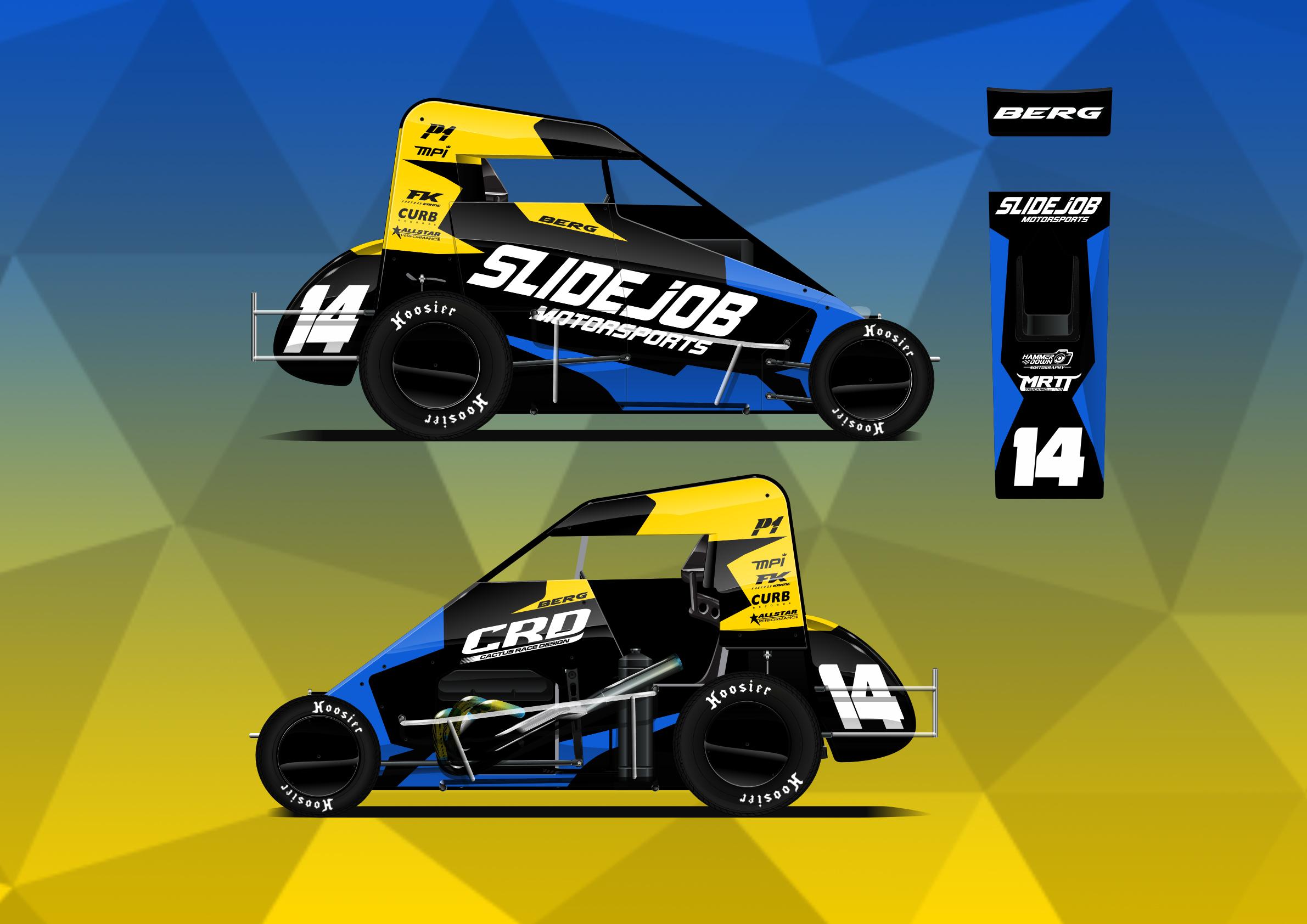 2023 Dylan Berg SJ Motorsports Midget by Koleton Anderson - Trading Paints