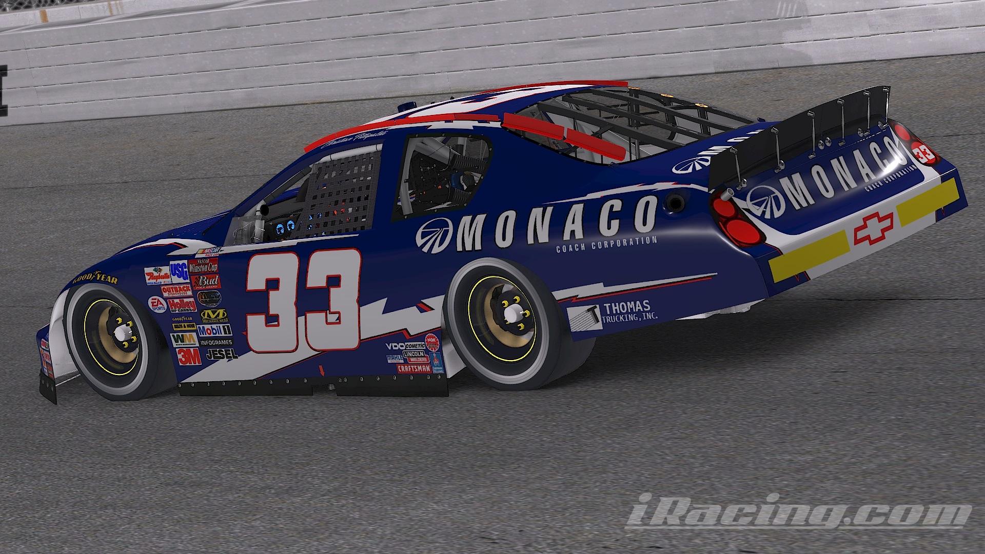 #33 Christian Fittipaldi 2003 Monaco Chevrolet Monte Sim Stamped Number ...