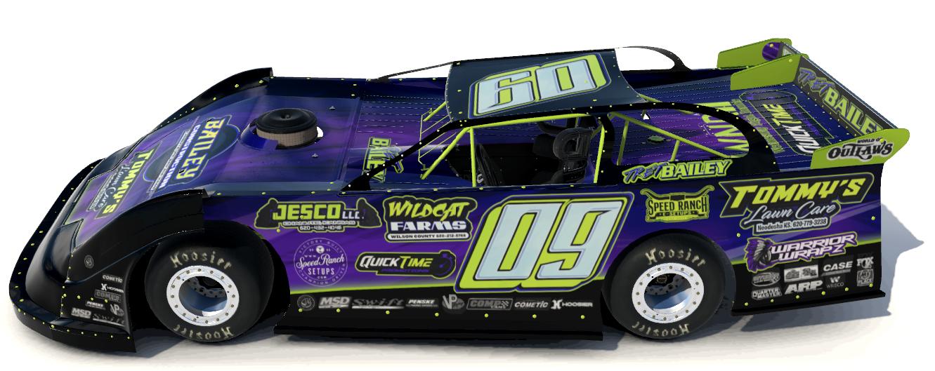 Tret Bailey #09 - Dirt Late Models - Bailey Construction / Tommys Lawn ...