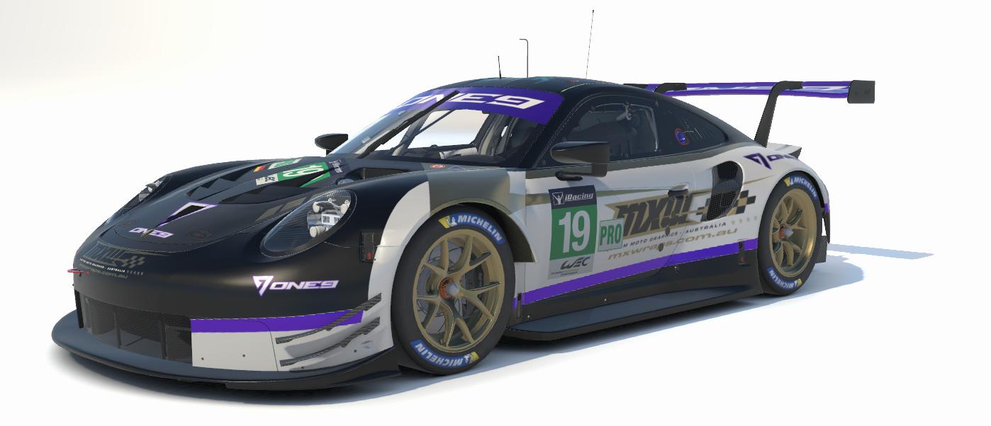ONE9 MX Wraps Racing - Porsche RSR by Chris Bleakley - Trading Paints