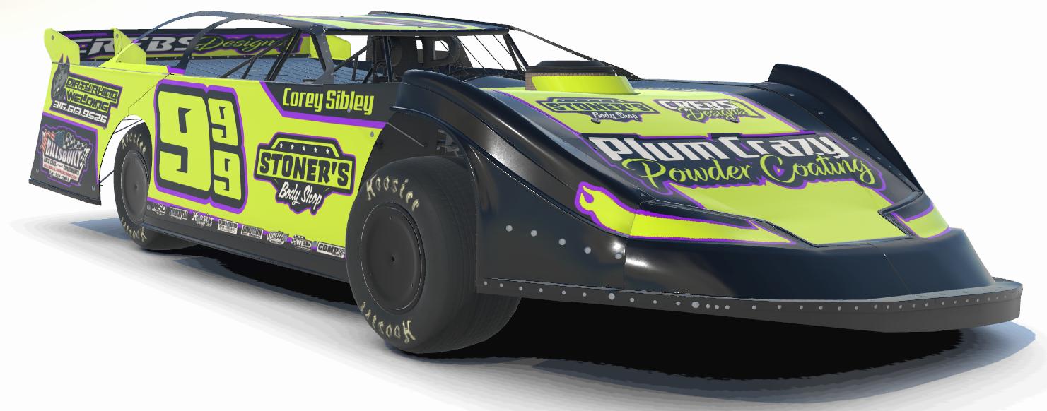 Corey Sibley Late Model by Bo Crebs - Trading Paints