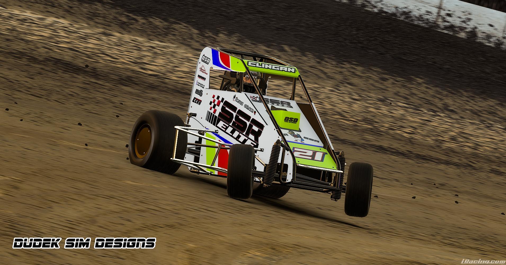 Bruce Clingan Midget (Sim-Stamped Number) by Connor Dudek - Trading Paints