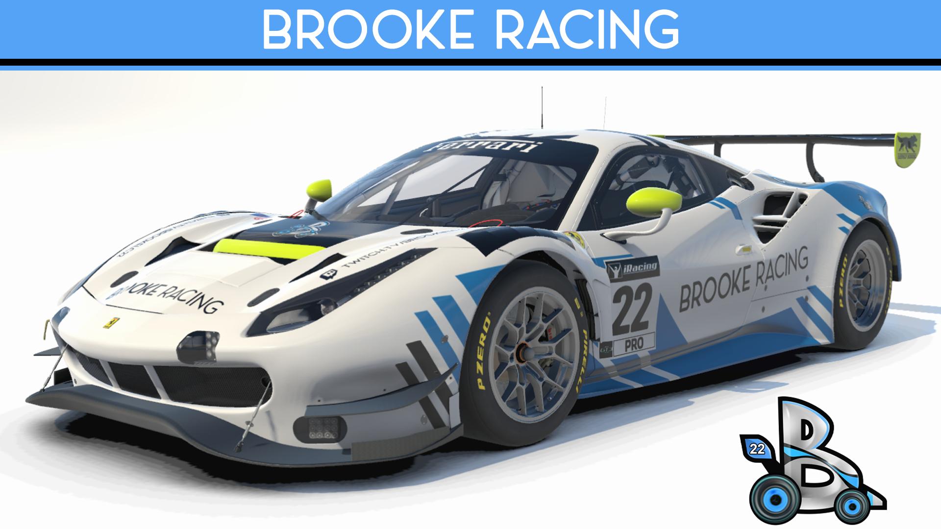 Ferrari GT3 Evo Brooke Racing by Lucas da Costa - Trading Paints