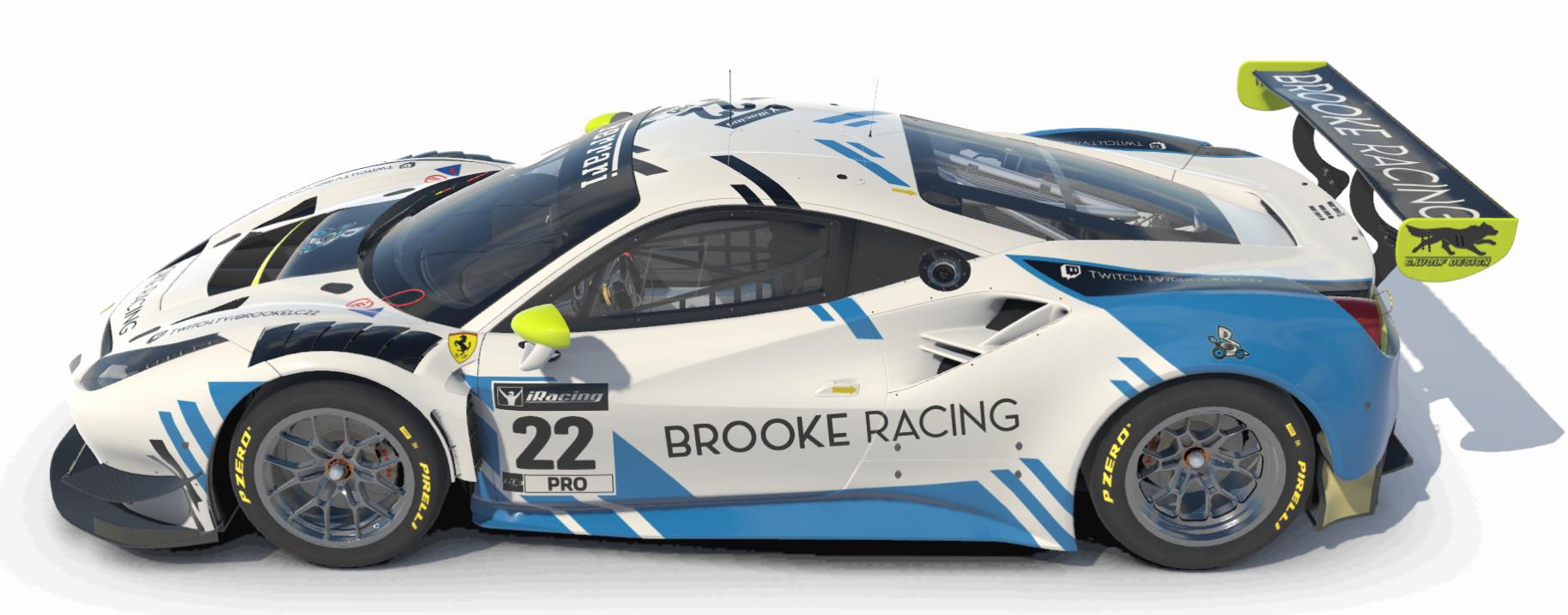 Ferrari GT3 Evo Brooke Racing by Lucas da Costa - Trading Paints