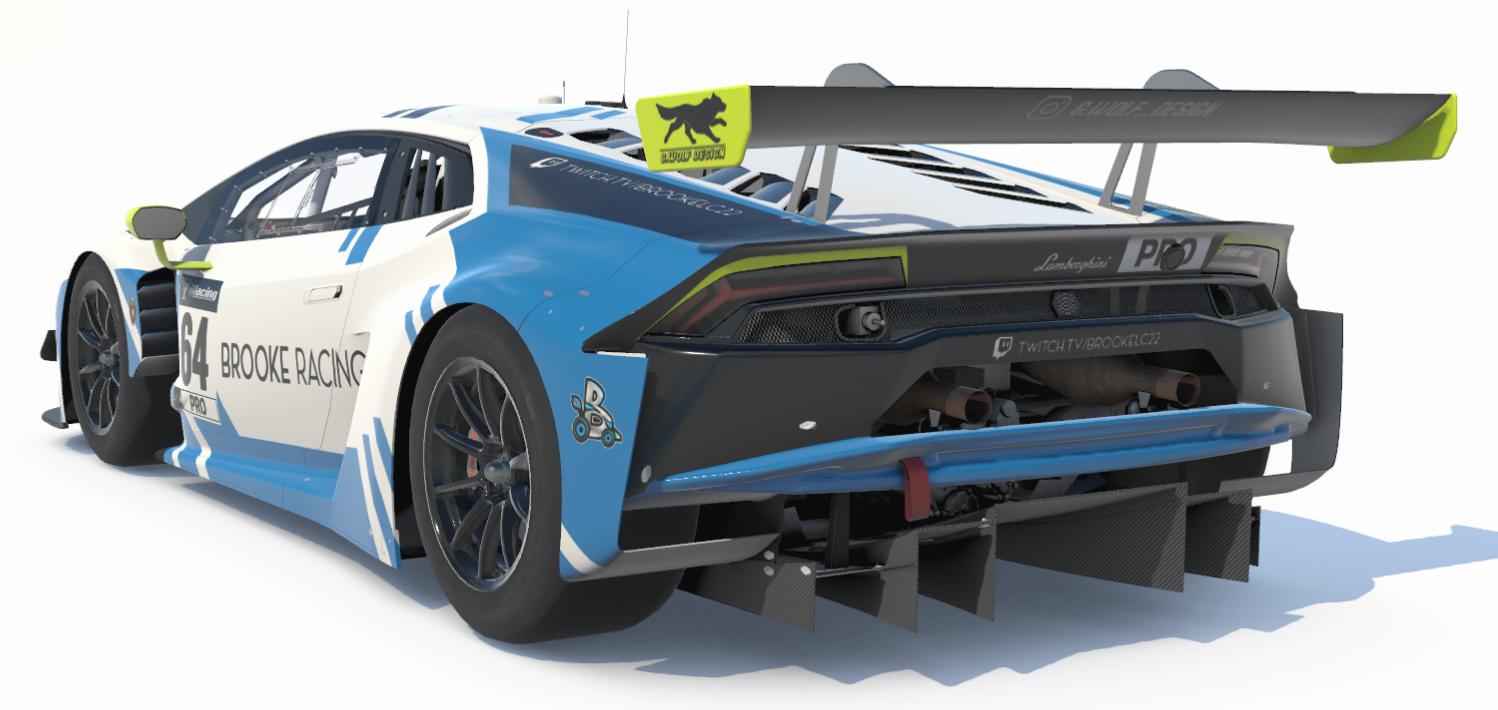 Lamborghini Huracan GT3 Brooke Racing by Lucas da Costa - Trading Paints