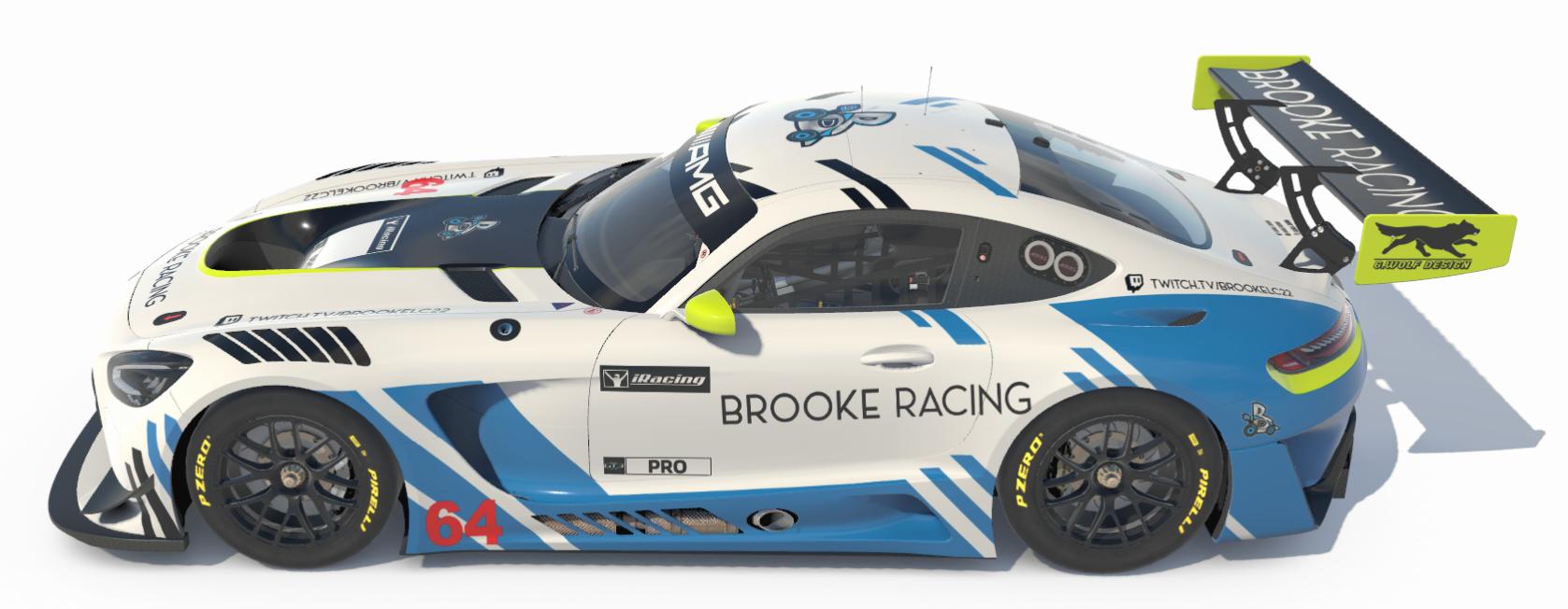 Mercedes AMG GT3 Brooke Racing by Lucas da Costa - Trading Paints