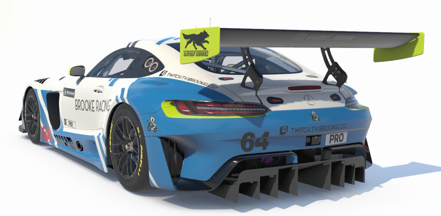 Mercedes AMG GT3 Brooke Racing by Lucas da Costa - Trading Paints