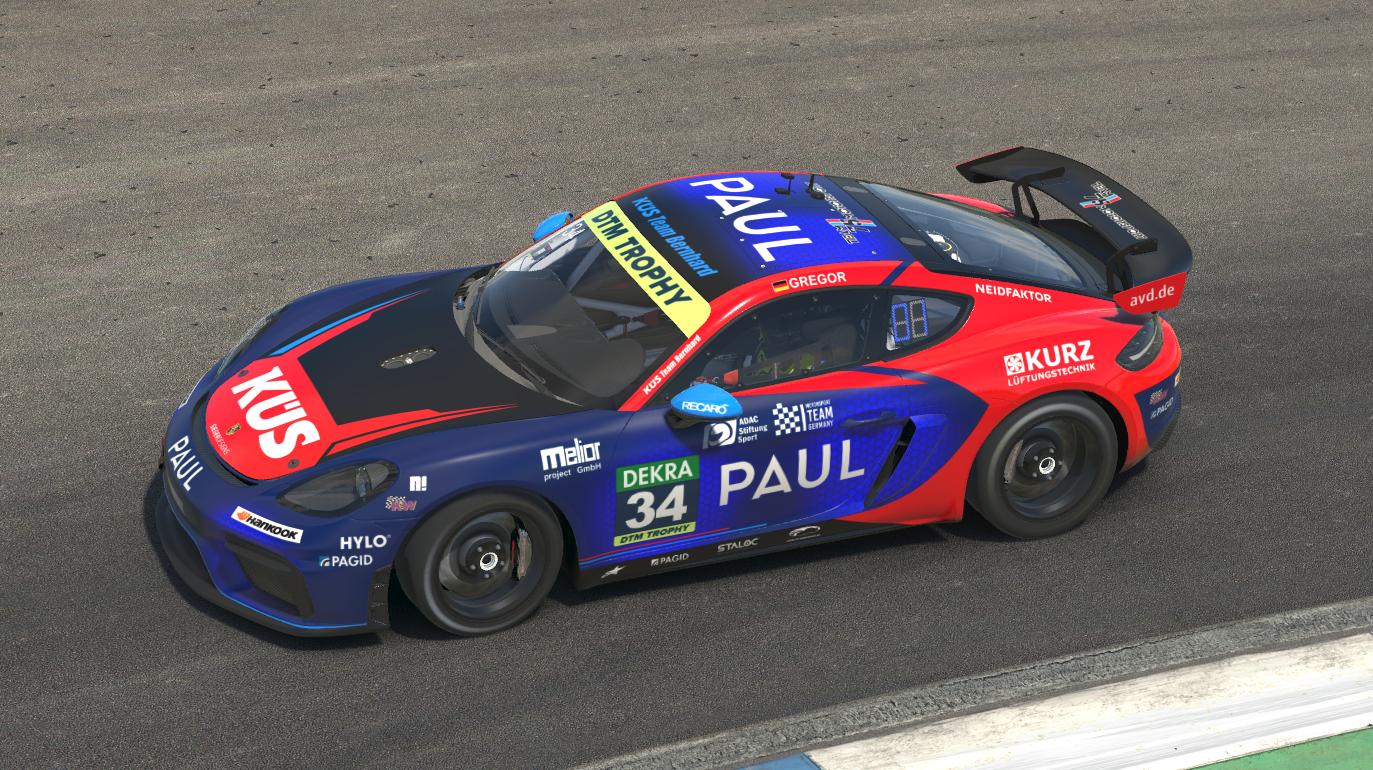 Porsche 718 GT4 KÜS Team Bernhard DTM trophy 2022 by Hugo Hebert ...