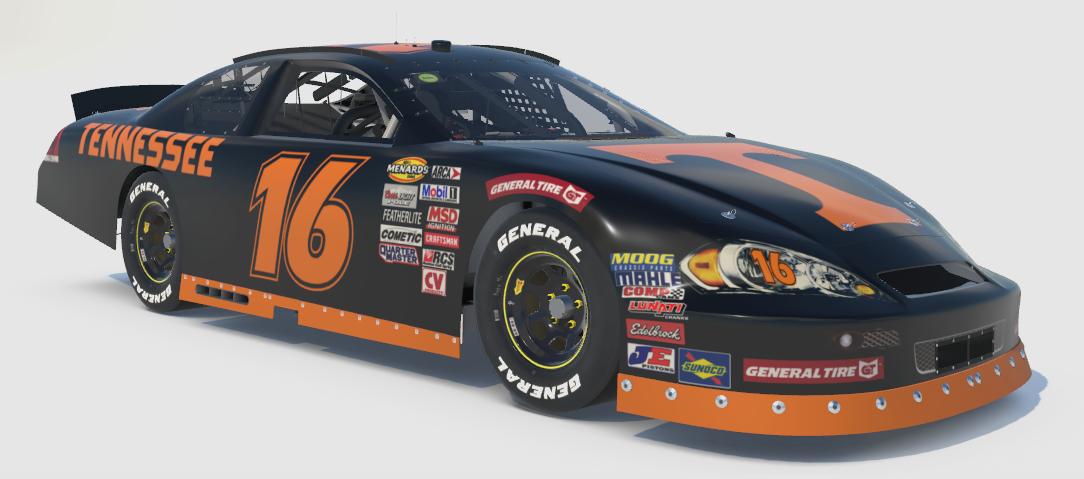 Black Tennessee Volunteers Arca Chevrolet Impala SS Class B Go Vols by ...