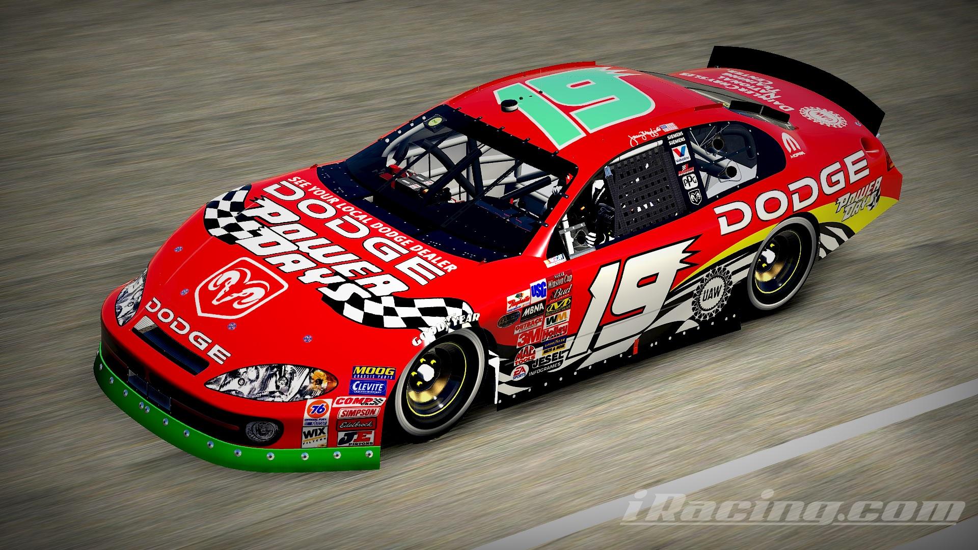#19 Jeremy Mayfield 2003 Dodge Power Days Dodge Intrepid Sim Stamped ...