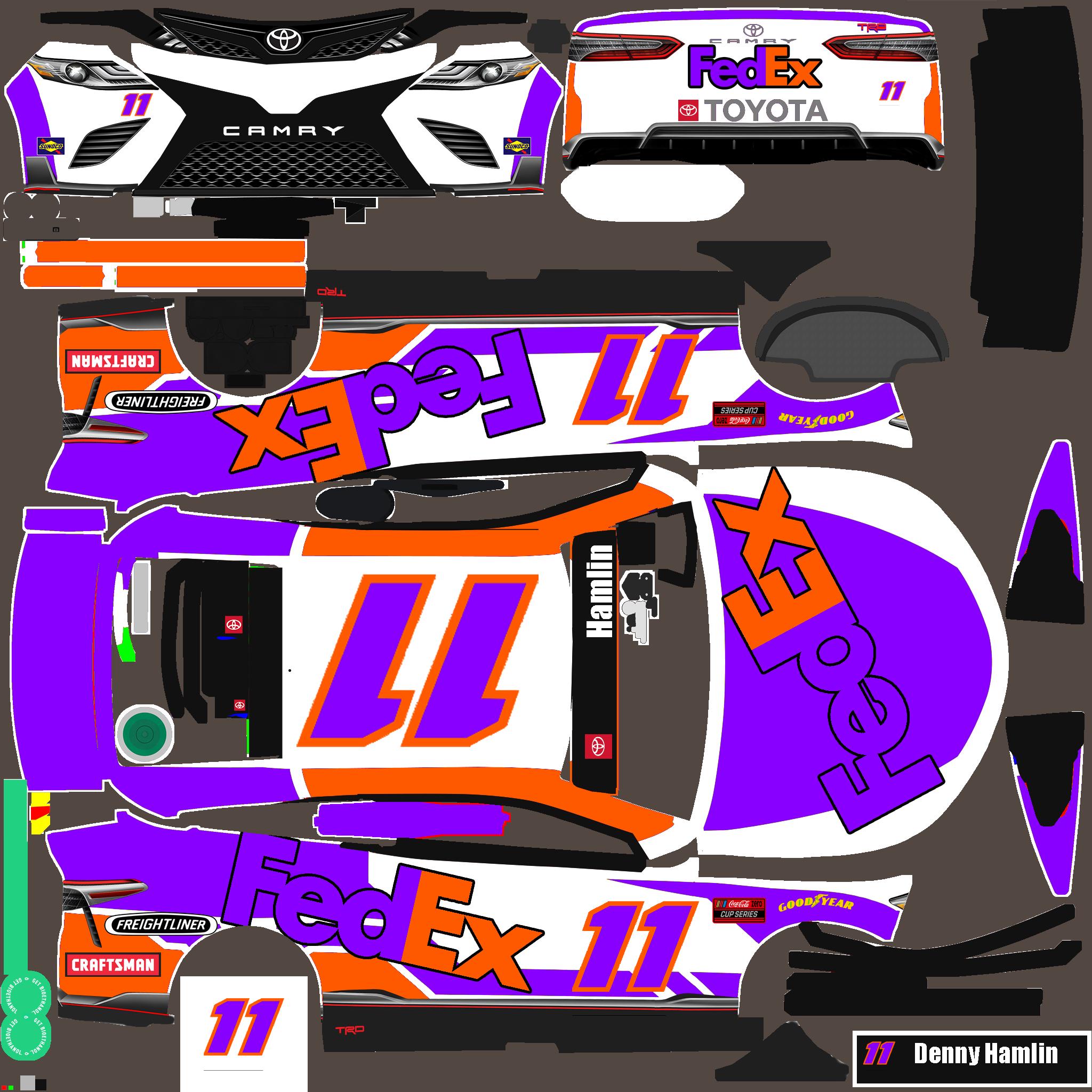 Denny Hamlin 11 RS by Kody Huddleston - Trading Paints