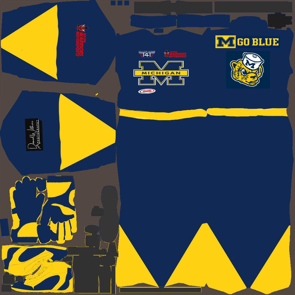 Driver Suit McComis blue copy by Dan Withers - Trading Paints