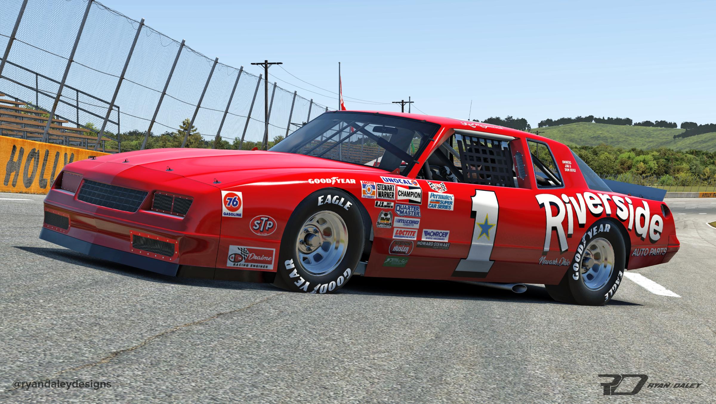 1986 #1 Lee Raymond Riverside Auto Parts ARCA With Numbers by Ryan ...