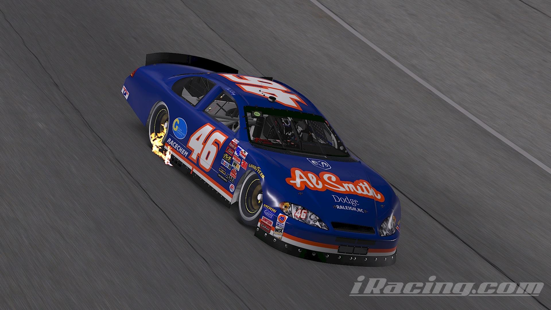 #46 Carl Long 2003 Al Smith Dodge Intrepid Sim Stamped Number by ...