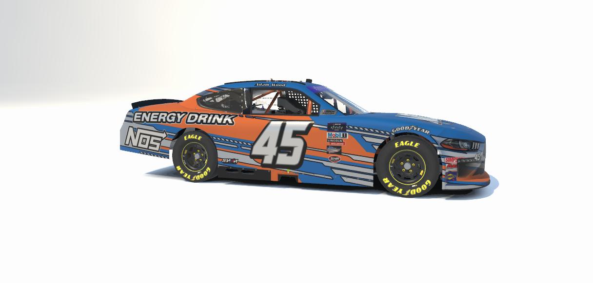 NOS Energy Blue and Energy Mustang by Adam S Wood - Trading Paints