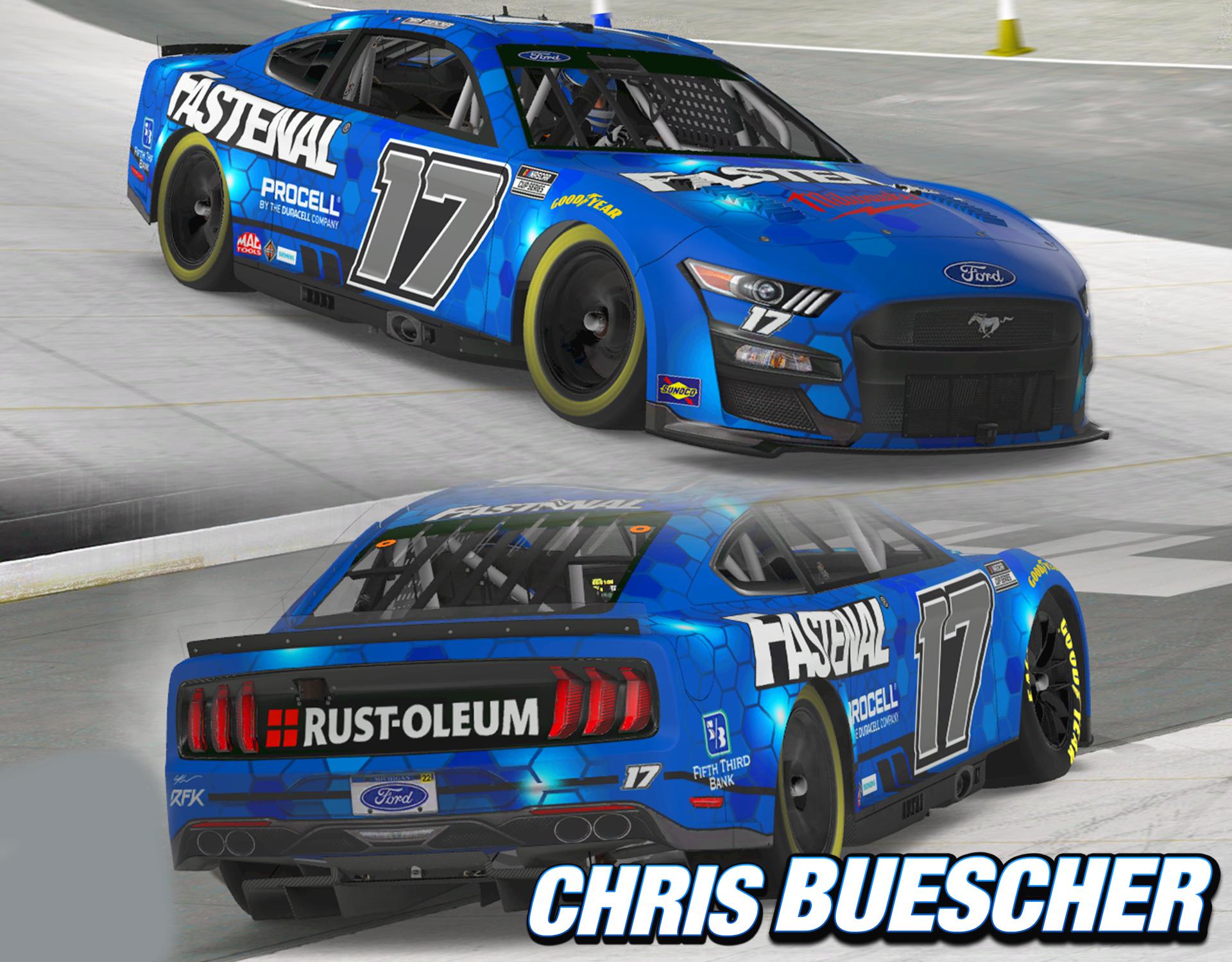 (CUSTOM) 2023 Chris Buescher Fastenal Next Gen Ford Mustang by Everett ...