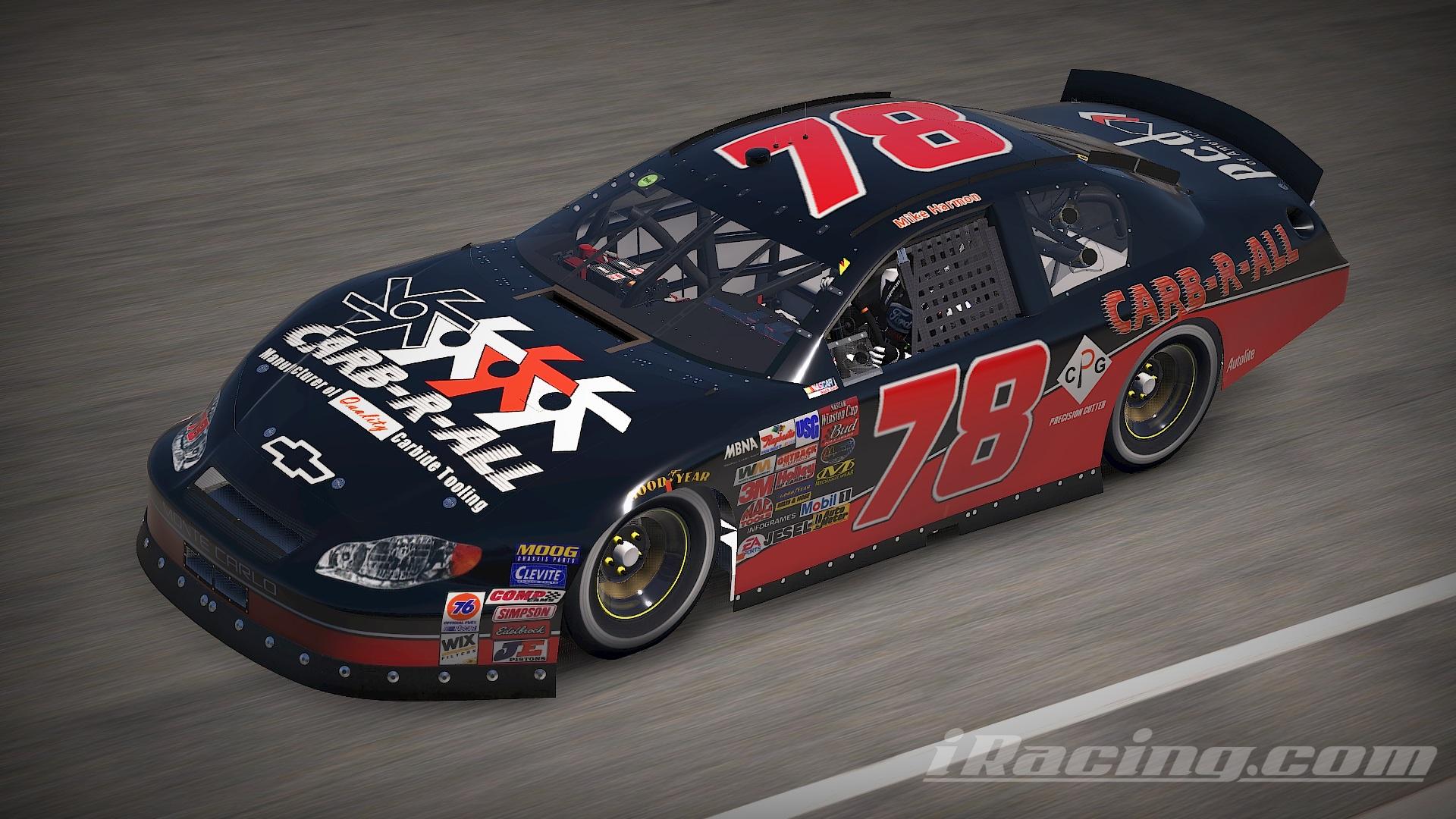 #78 Mike Harmon 2003 Carb-R-All Chevrolet Monte Carlo Sim Stamped ...