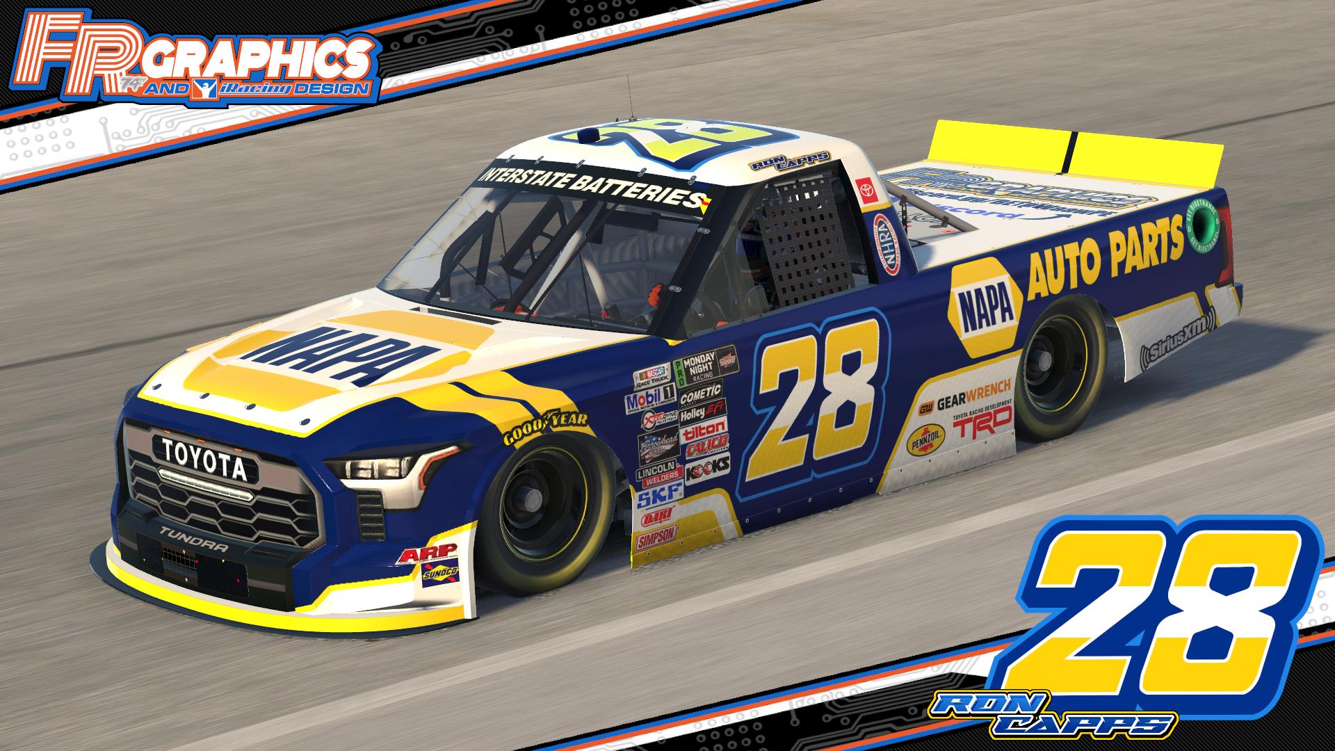 Ron Capps 2022 Napa NASCAR Camping World Truck Series Toyota Tundra ...