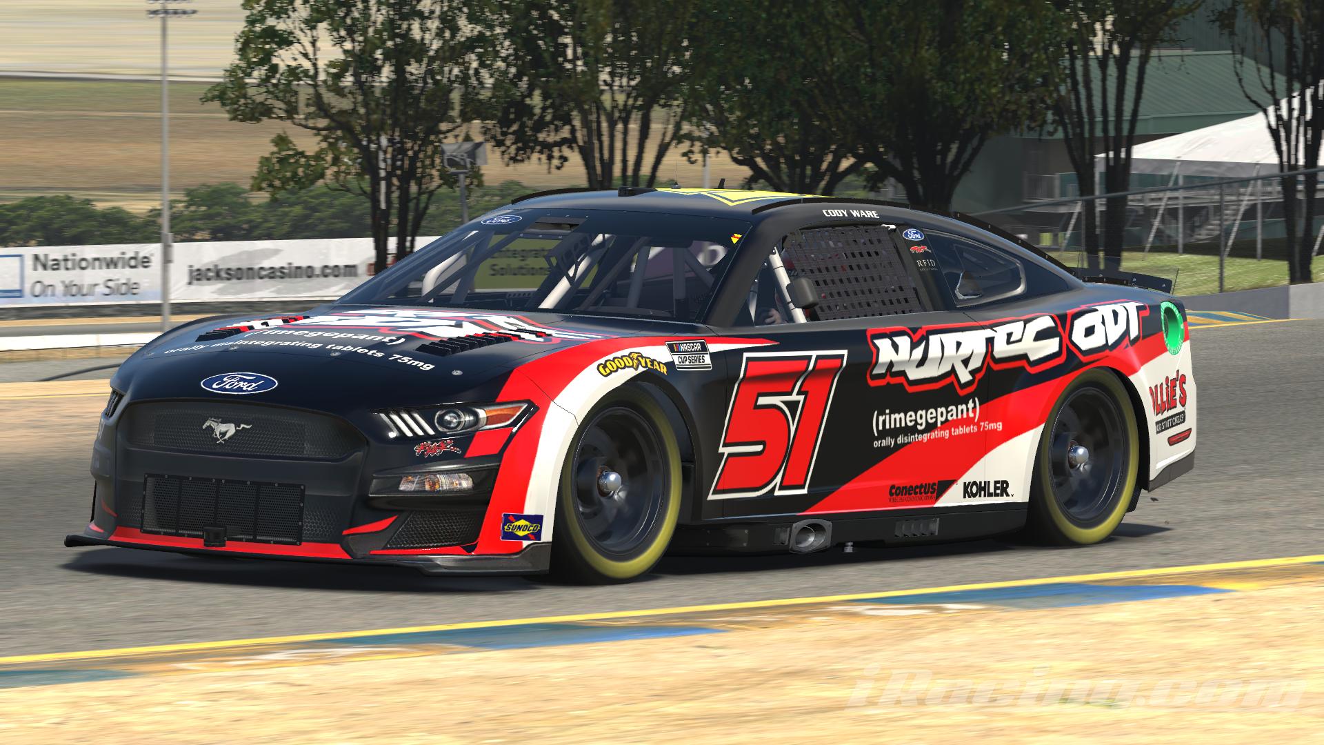 2023 Cody Ware No Fear Throwback Concept by Nick Roten - Trading Paints