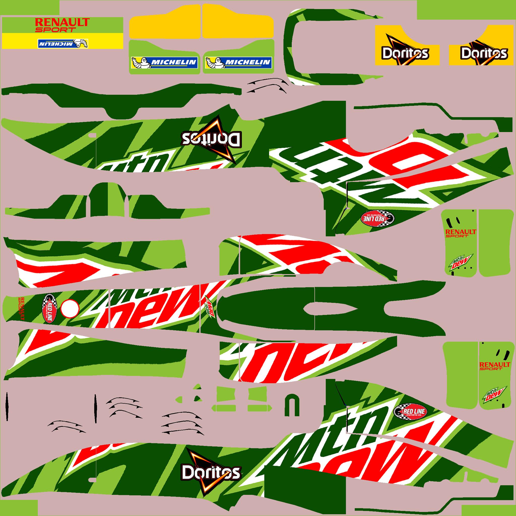 Formula 2 Mountain Dew by Clyde Coman - Trading Paints